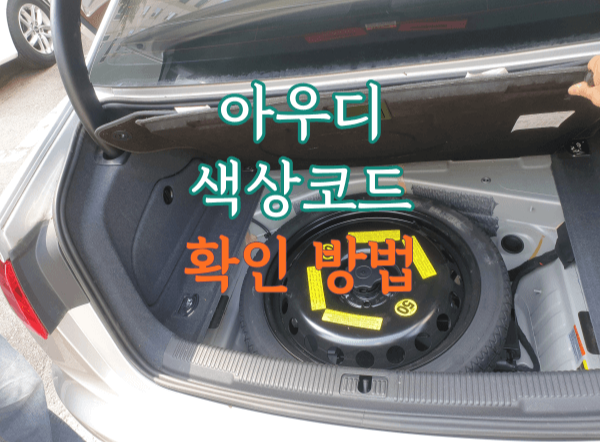 아우디 페인트 색상 도장코드 확인법 Cardcarcare